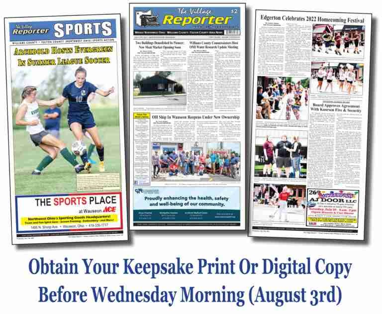 The Village Reporter – Serving Williams & Fulton Counties In Northwest Ohio