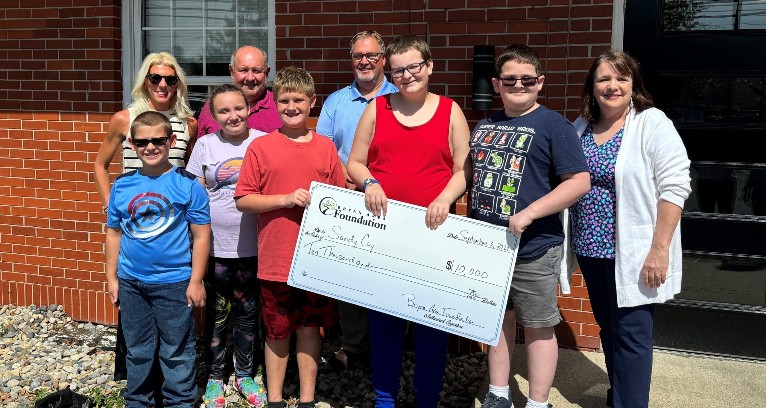 Bryan Area Foundation Presents Grant To Sandy Cay, Inc. For Renovations ...