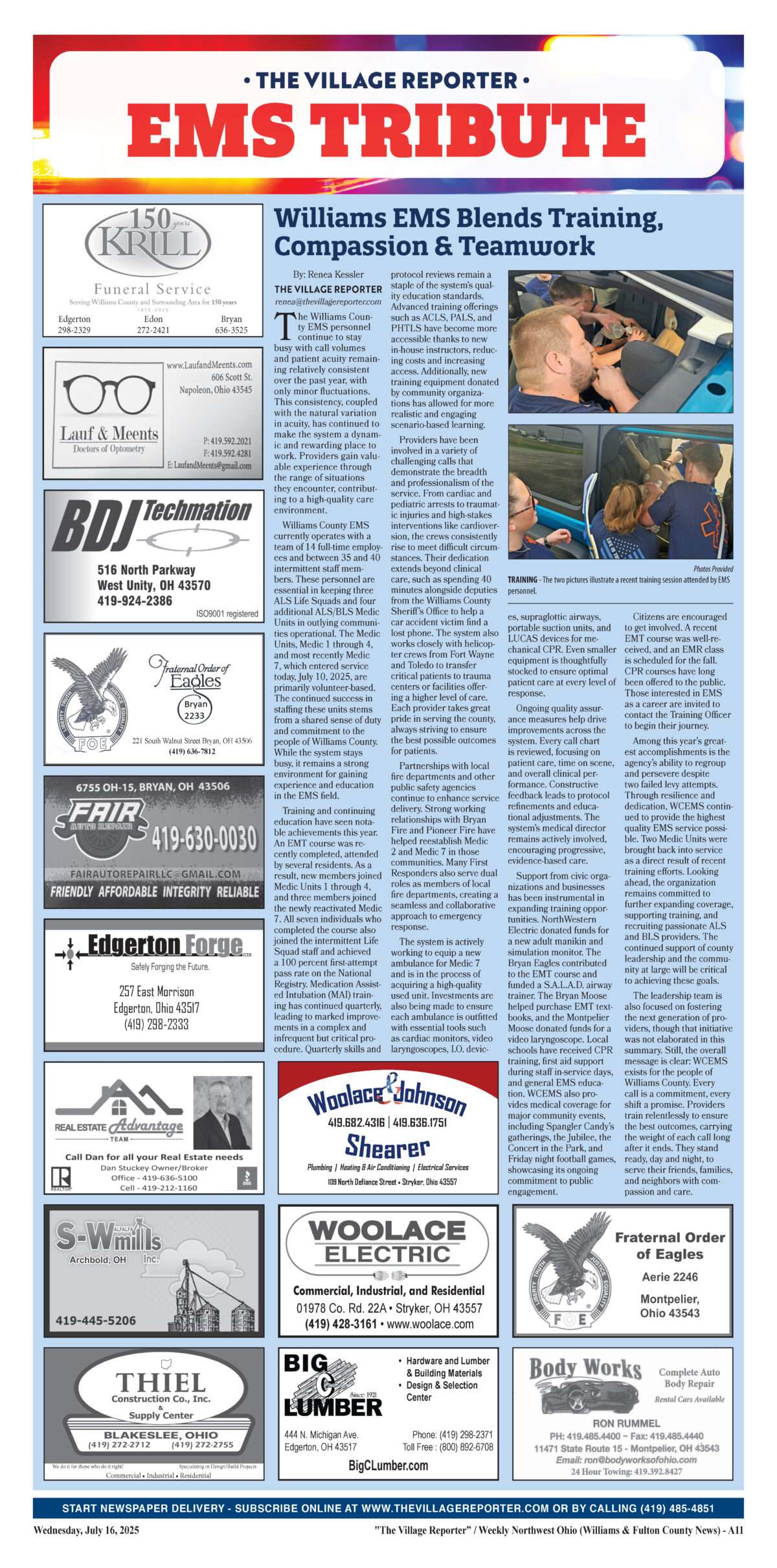 On the Front Lines: Celebrating Williams & Fulton County EMS Excellence ...