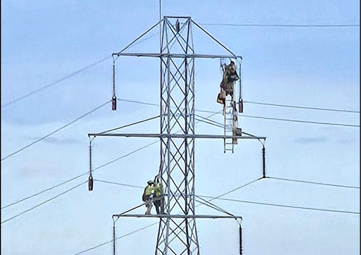 High-Flying Power Line Work Near Archbold - The Village Reporter