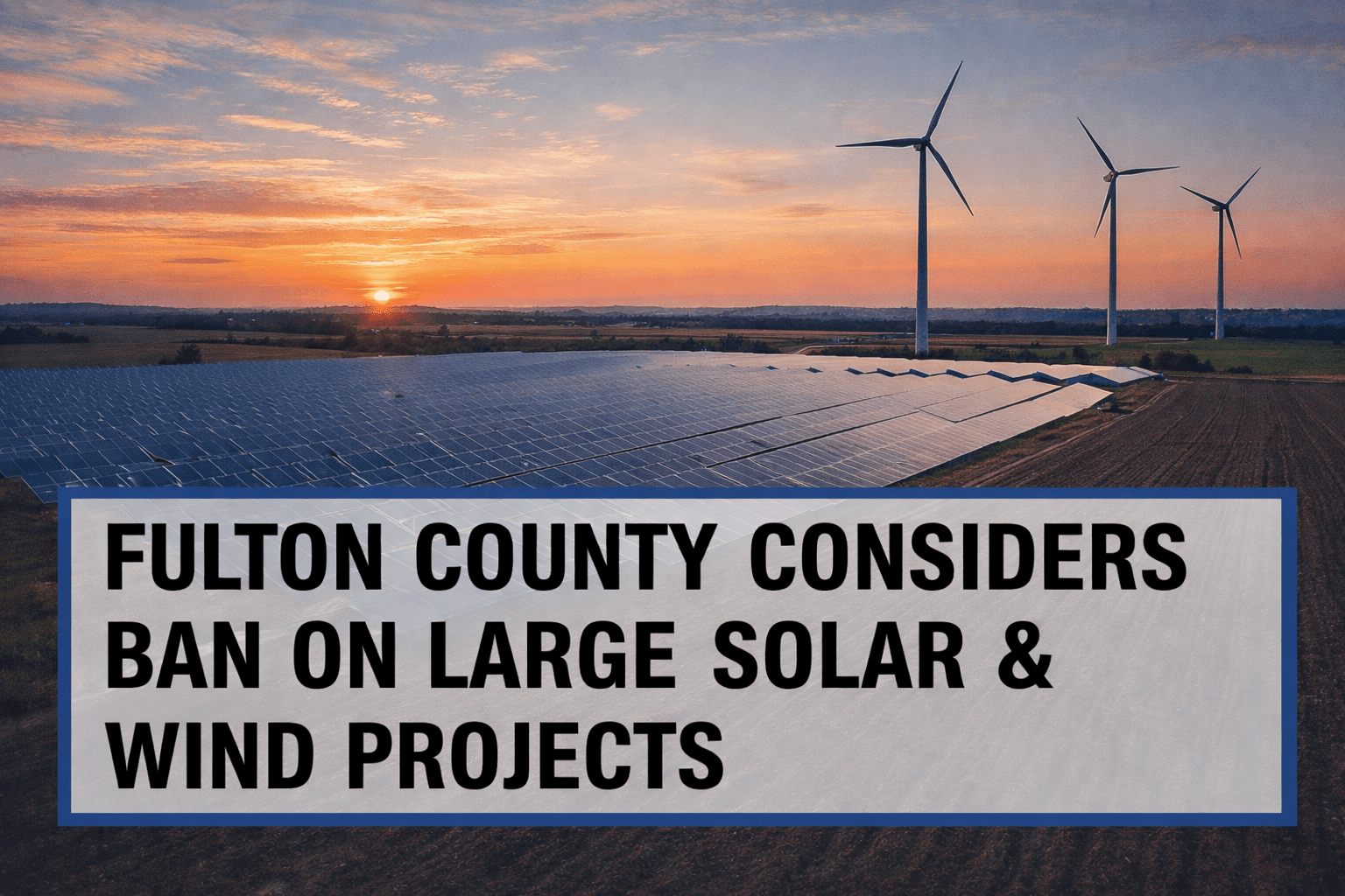 Fulton County Moves Toward Possible Solar & Wind Restrictions - The ...